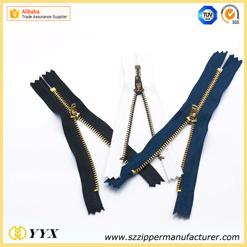 high quality brass zips close end #3 #5 bronze zips 30cm-Nylon zipper ...