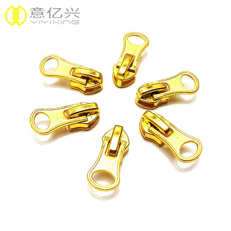 Golden metal zipper puller with custom made zipper pulls for bags-Nylon ...