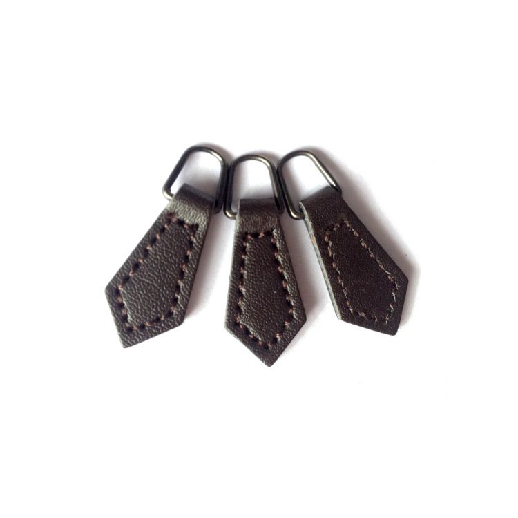 Custom Leaf Shape Leather Zip Puller Sewing Fastener Slider-Nylon ...