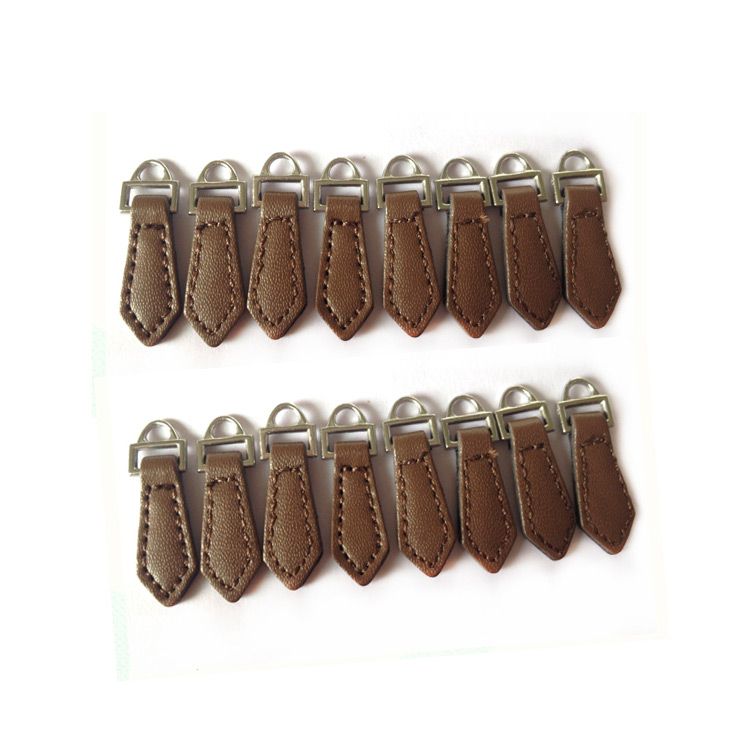 Custom Leaf Shape Leather Zip Puller Sewing Fastener Slider-Nylon ...